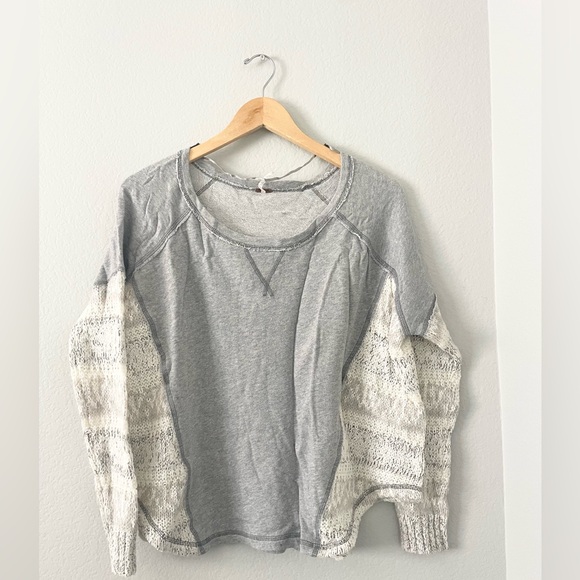 Free People | Tops | Free People Beautiful Sinner Knit Sweatshirt ...